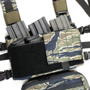 TAYLOR&STONER TS19 Chest Rig- AR Mag w/Abdomen Pouch- Tiger Stripe ...