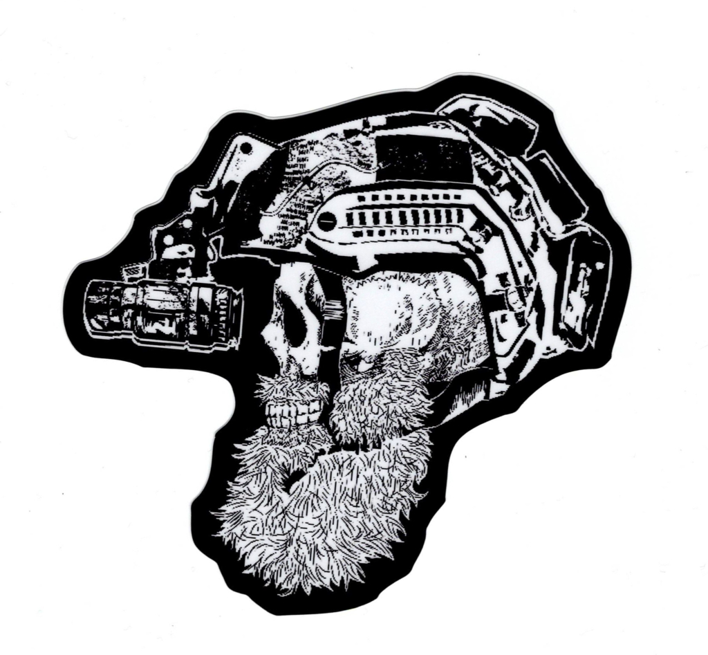 PARABELLUM OWNER′s CLUB GOOD KNIGHT SKULL Sticker | REALMENT